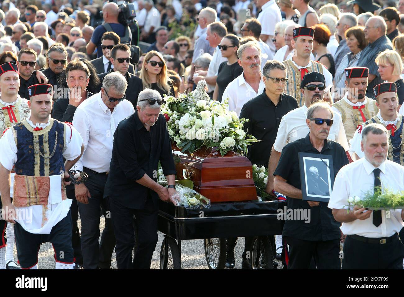 01.08.2018., Vela Luka, Croatia - Family, friends, associates and fans ...