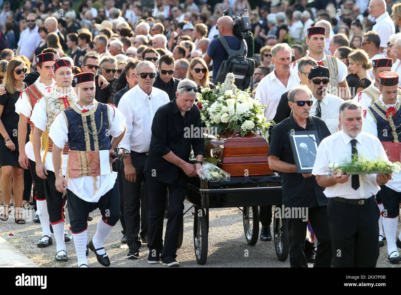 01.08.2018., Vela Luka, Croatia - Family, friends, associates and fans ...