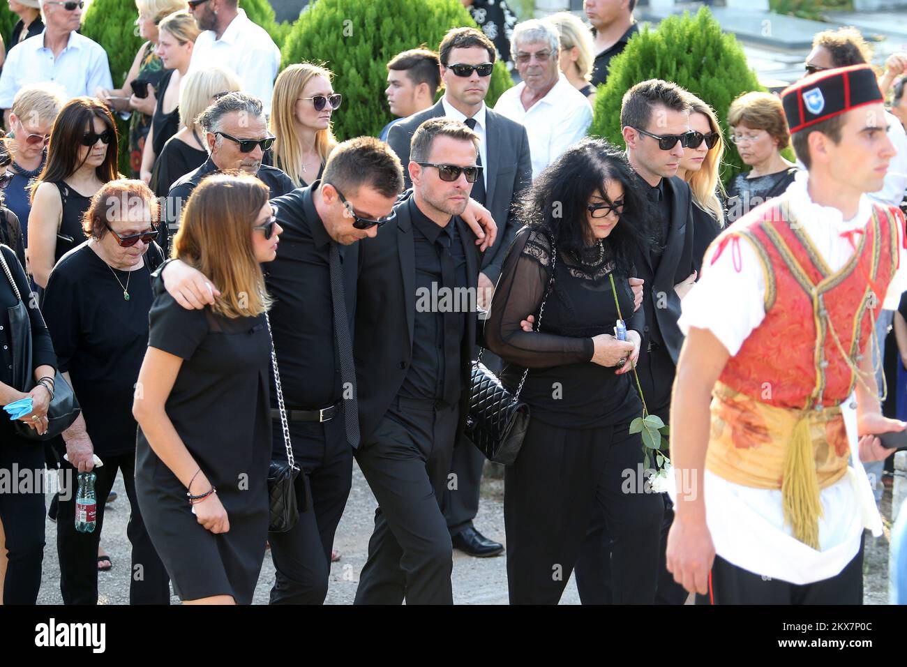 01.08.2018., Vela Luka, Croatia - Family, friends, associates and fans ...