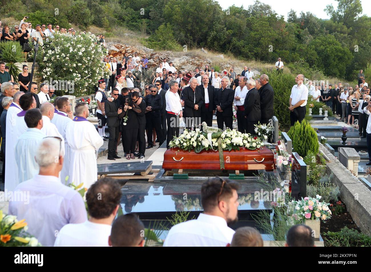 01.08.2018., Vela Luka, Croatia - Family, friends, associates and fans ...
