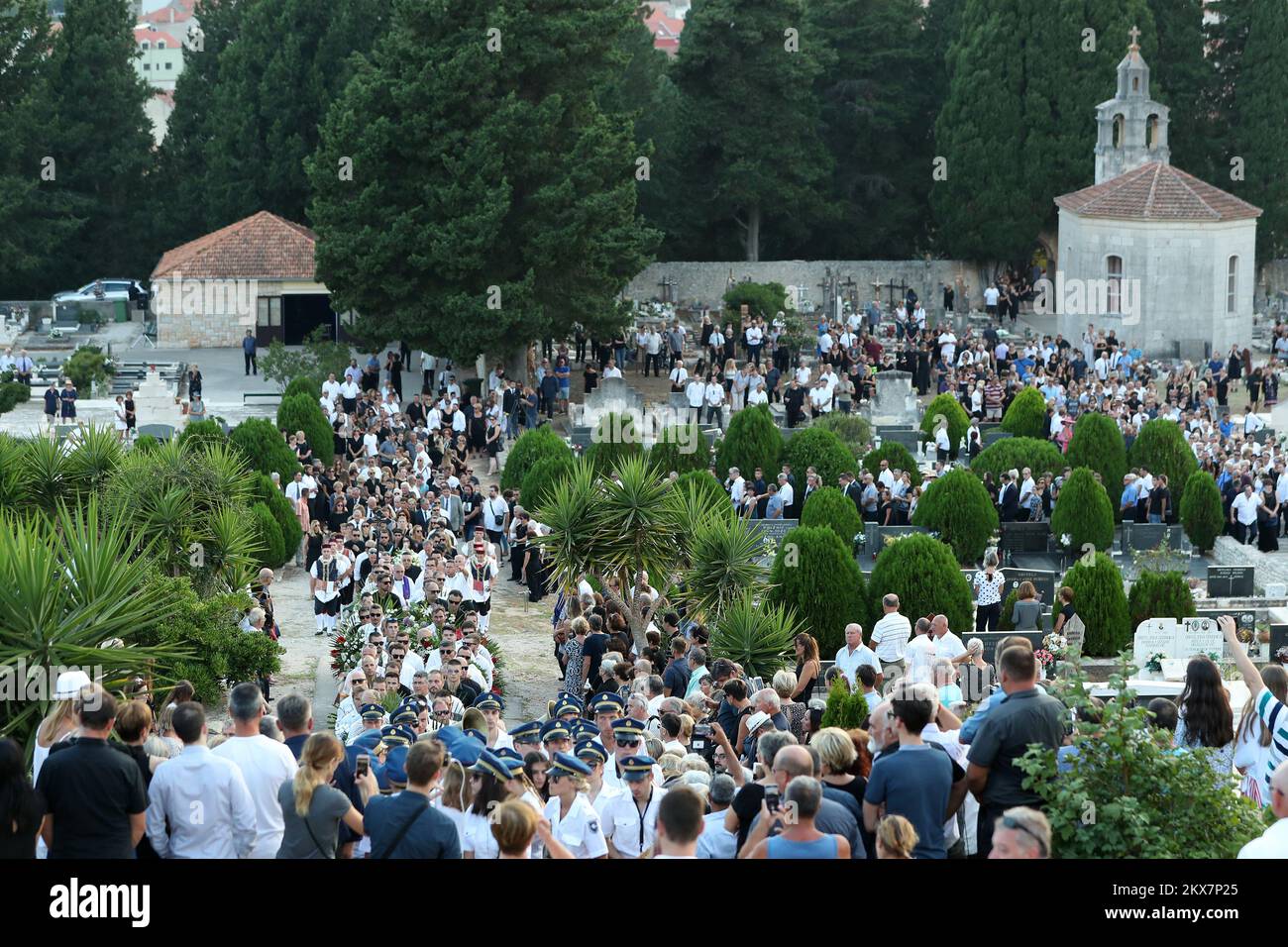 01.08.2018., Vela Luka, Croatia - Family, friends, associates and fans ...