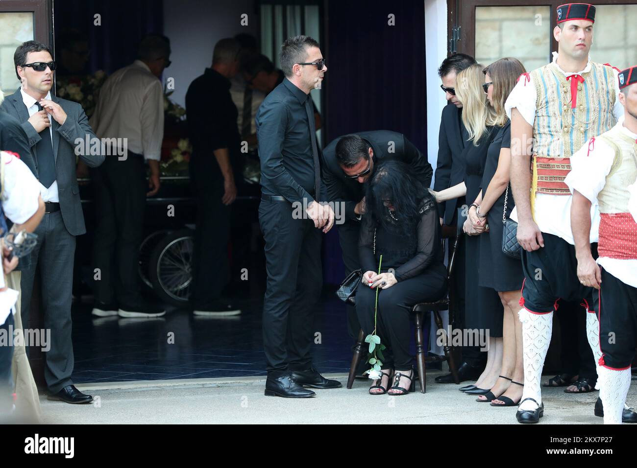 01.08.2018., Vela Luka, Croatia - Family, friends, associates and fans ...