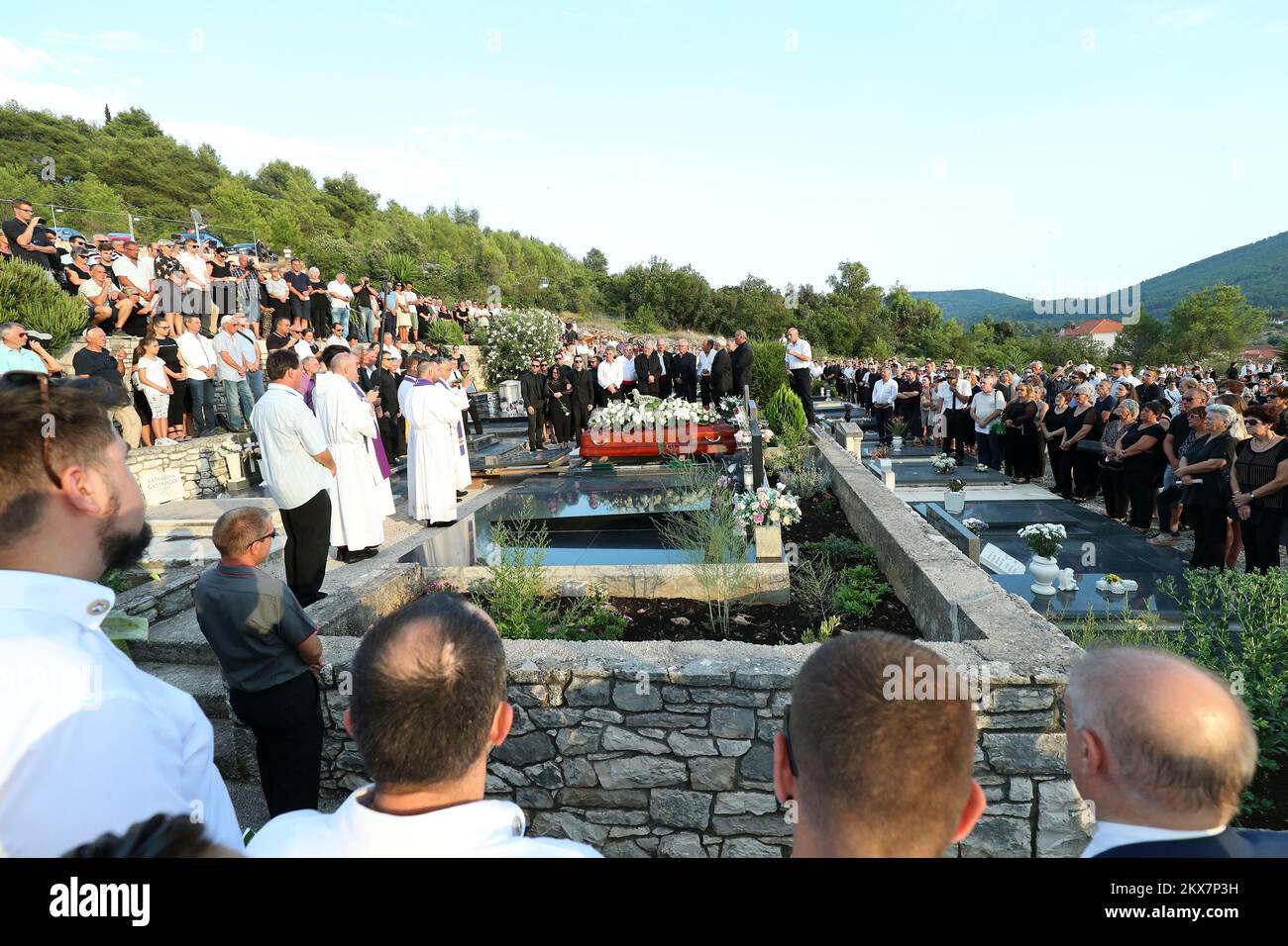 01.08.2018., Vela Luka, Croatia - Family, friends, associates and fans ...