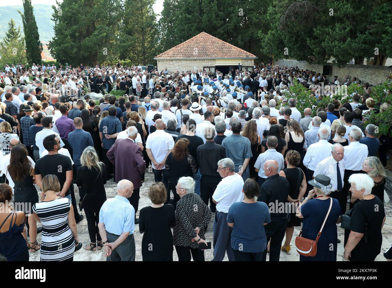 01.08.2018., Vela Luka, Croatia - Family, friends, associates and fans ...