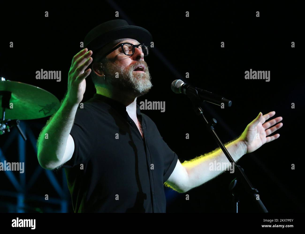 02.08.2018., Sibenik, Croatia - Italian jazz and soul singer Mario ...