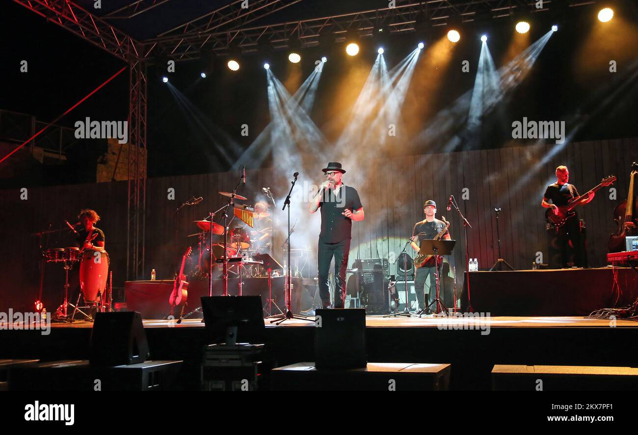 02.08.2018., Sibenik, Croatia - Italian jazz and soul singer Mario ...