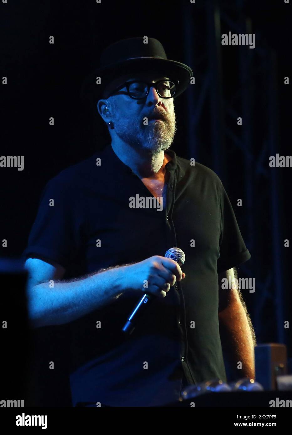 02.08.2018., Sibenik, Croatia - Italian jazz and soul singer Mario ...