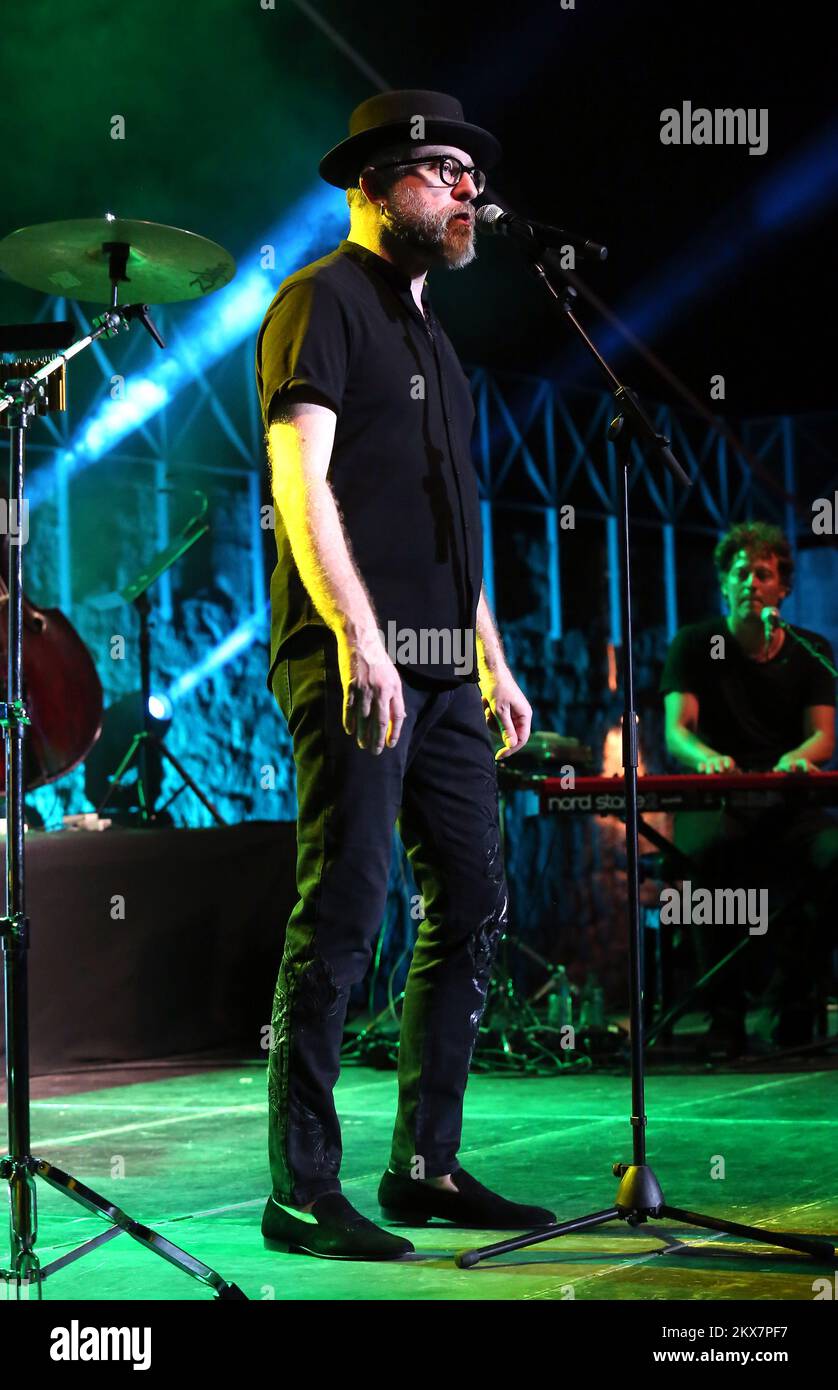 02.08.2018., Sibenik, Croatia - Italian jazz and soul singer Mario ...