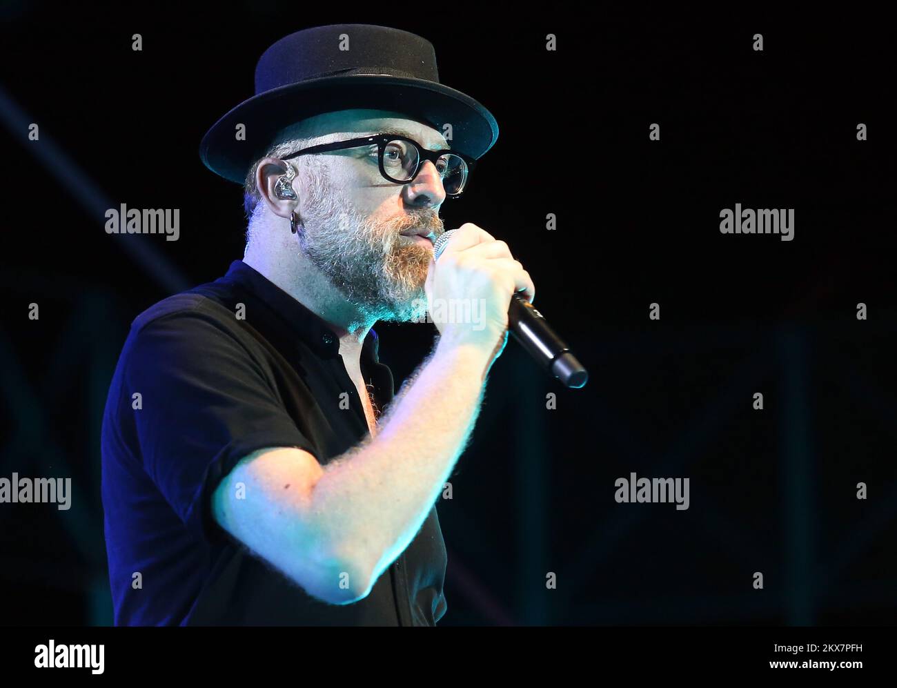 02.08.2018., Sibenik, Croatia - Italian jazz and soul singer Mario ...