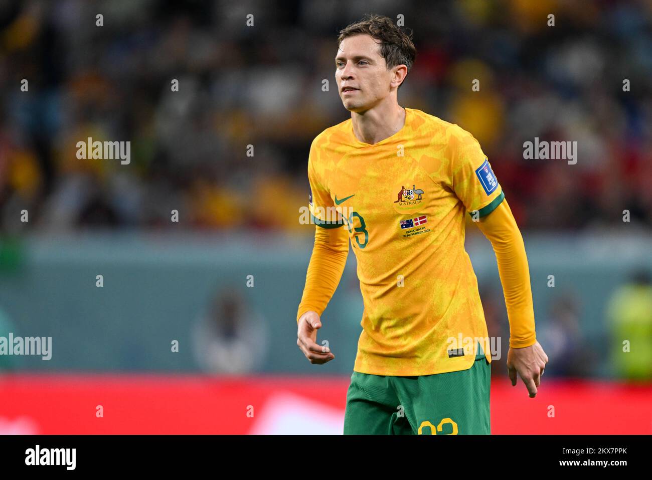Craig Goodwin of Australia during the FIFA World Cup Qatar 2022 Group D ...