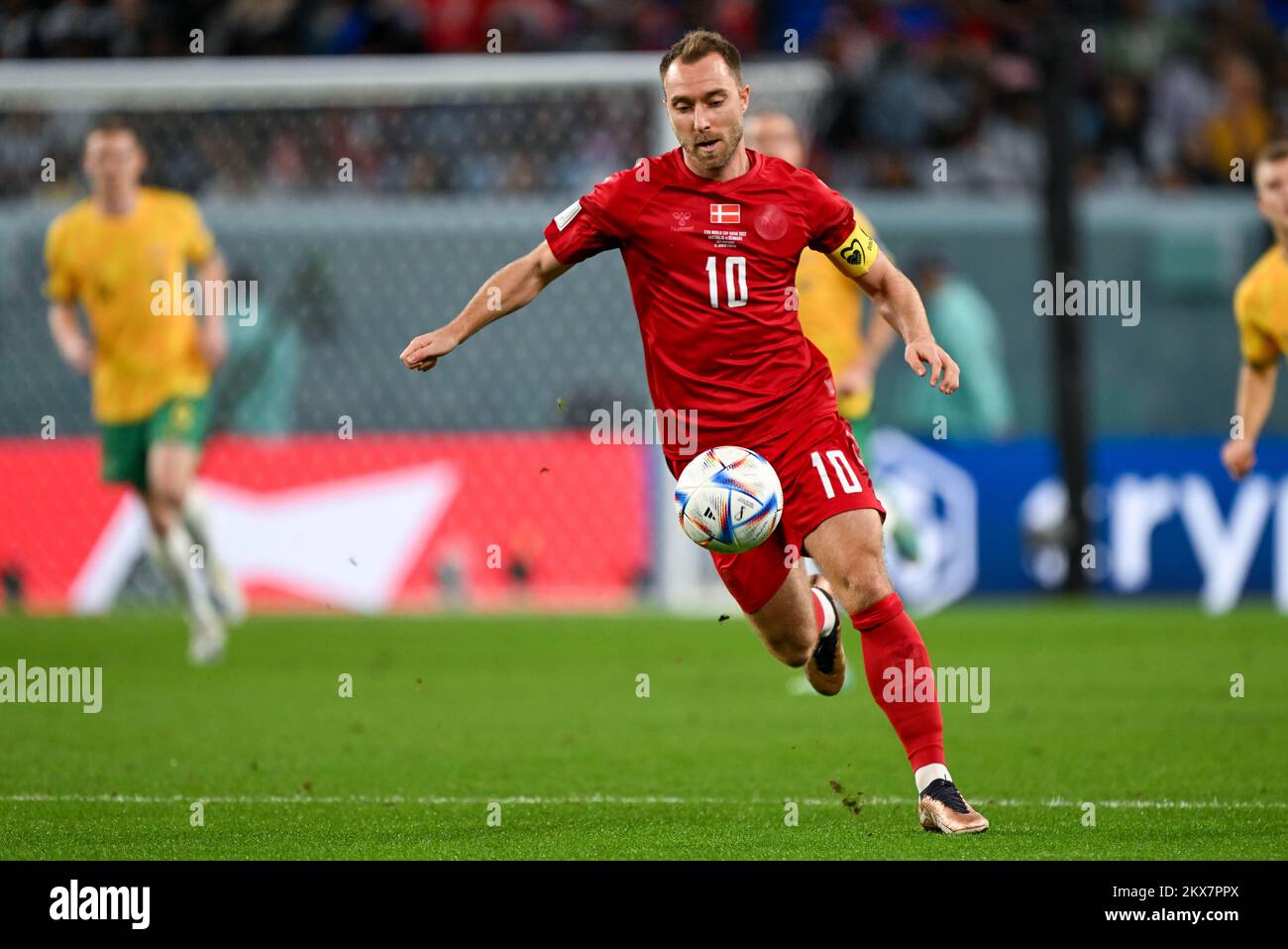 Christian Eriksen of Denmark during the FIFA World Cup Qatar 2022 Group ...