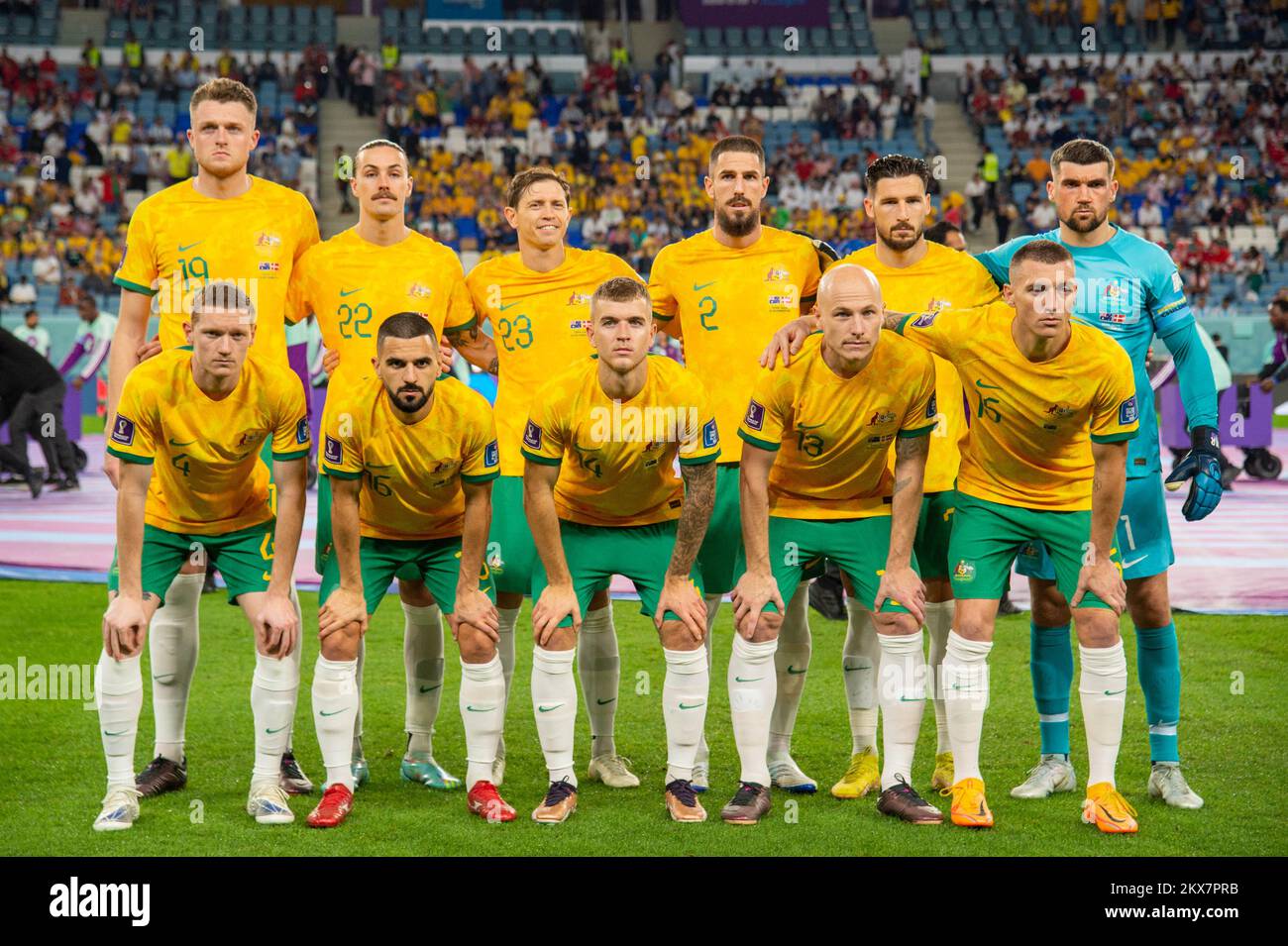The Australian national football team poses for a photo during the FIFA ...