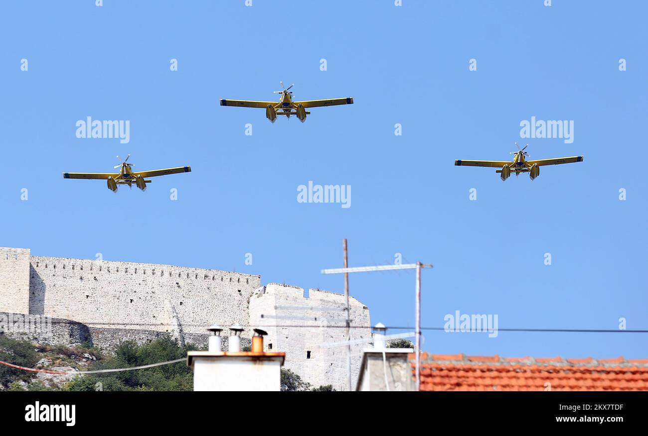 05.08.2018., Knin, Croatia - Knin Fortress became the centre of Croatia ...