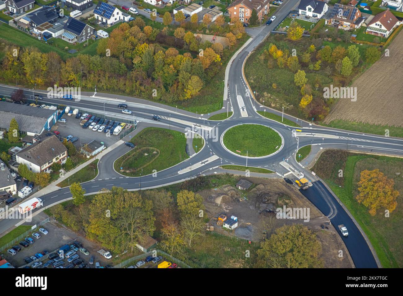 Aerial view, New route for the L821n bypass between Erich-Ollenhauer ...