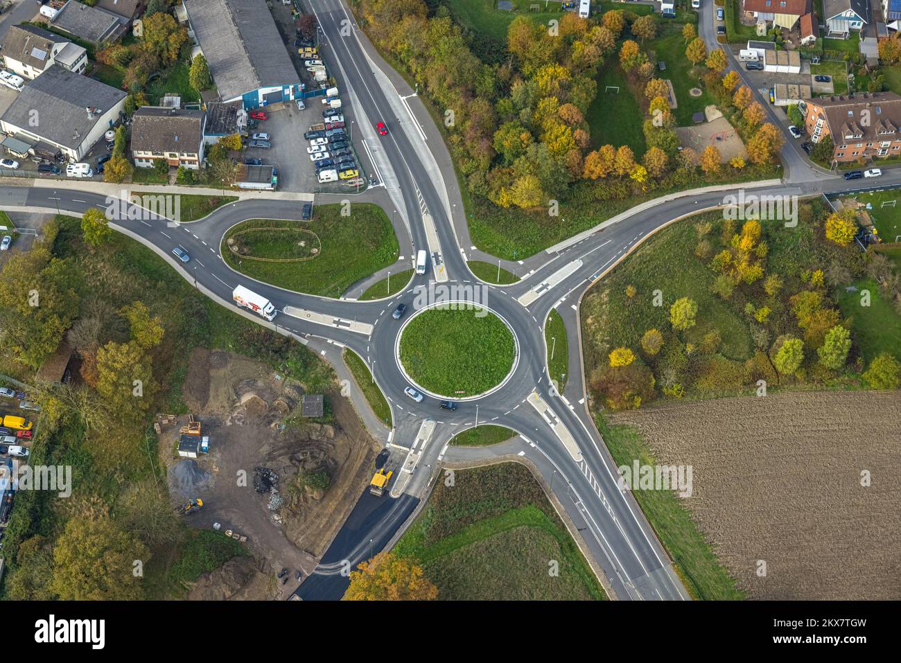 Aerial view, New route for the L821n bypass between Erich-Ollenhauer ...