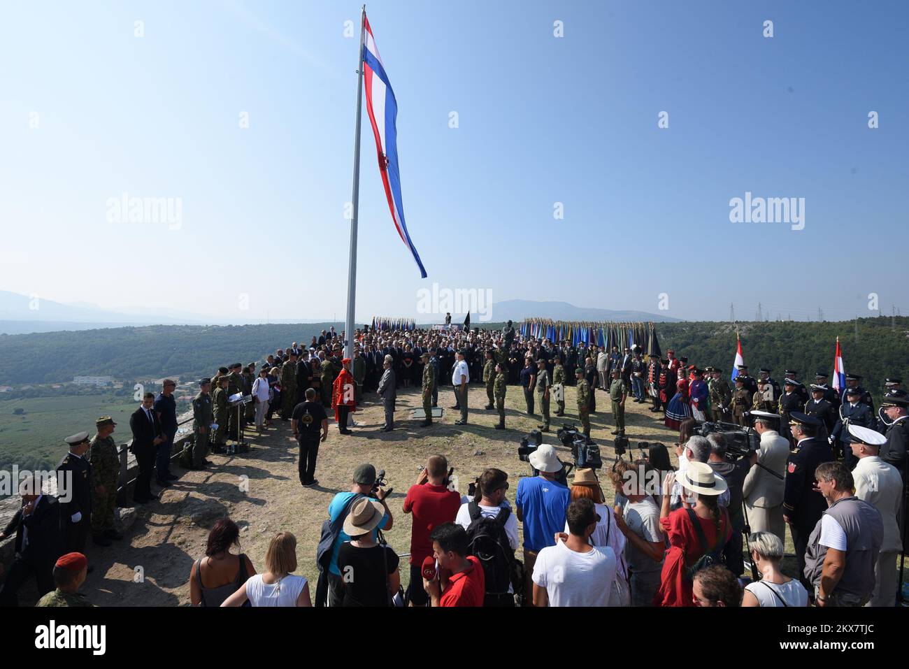 05.08.2018., Knin, Croatia - Knin Fortress became the centre of Croatia ...