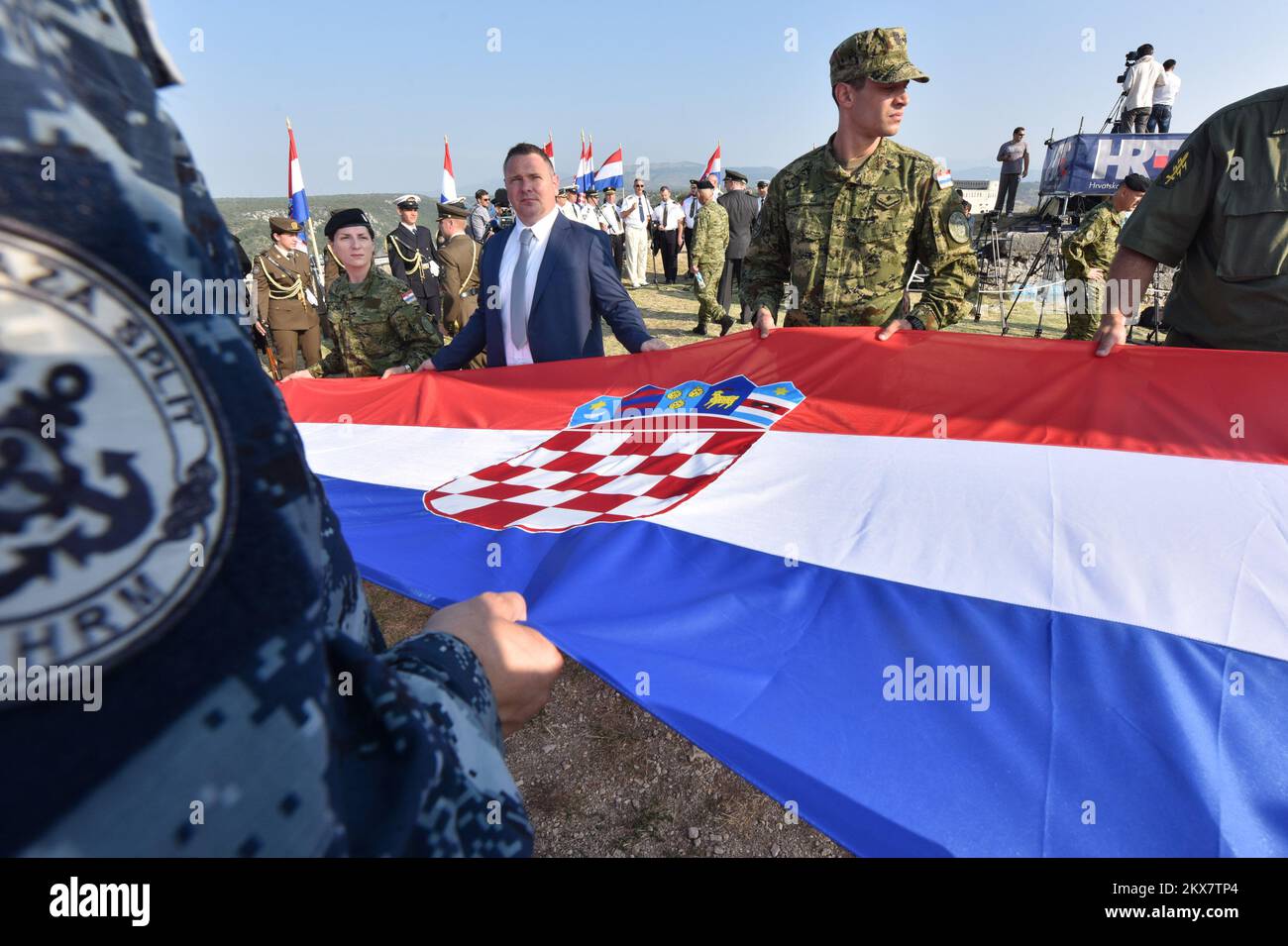 05.08.2018., Knin, Croatia - Knin Fortress became the centre of Croatia ...
