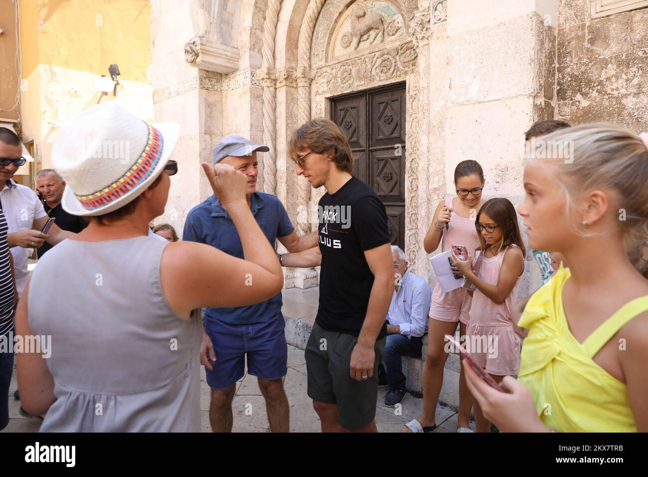 05.08.2018., Zadar , Croatia - Croatian football player Luka Modric ...