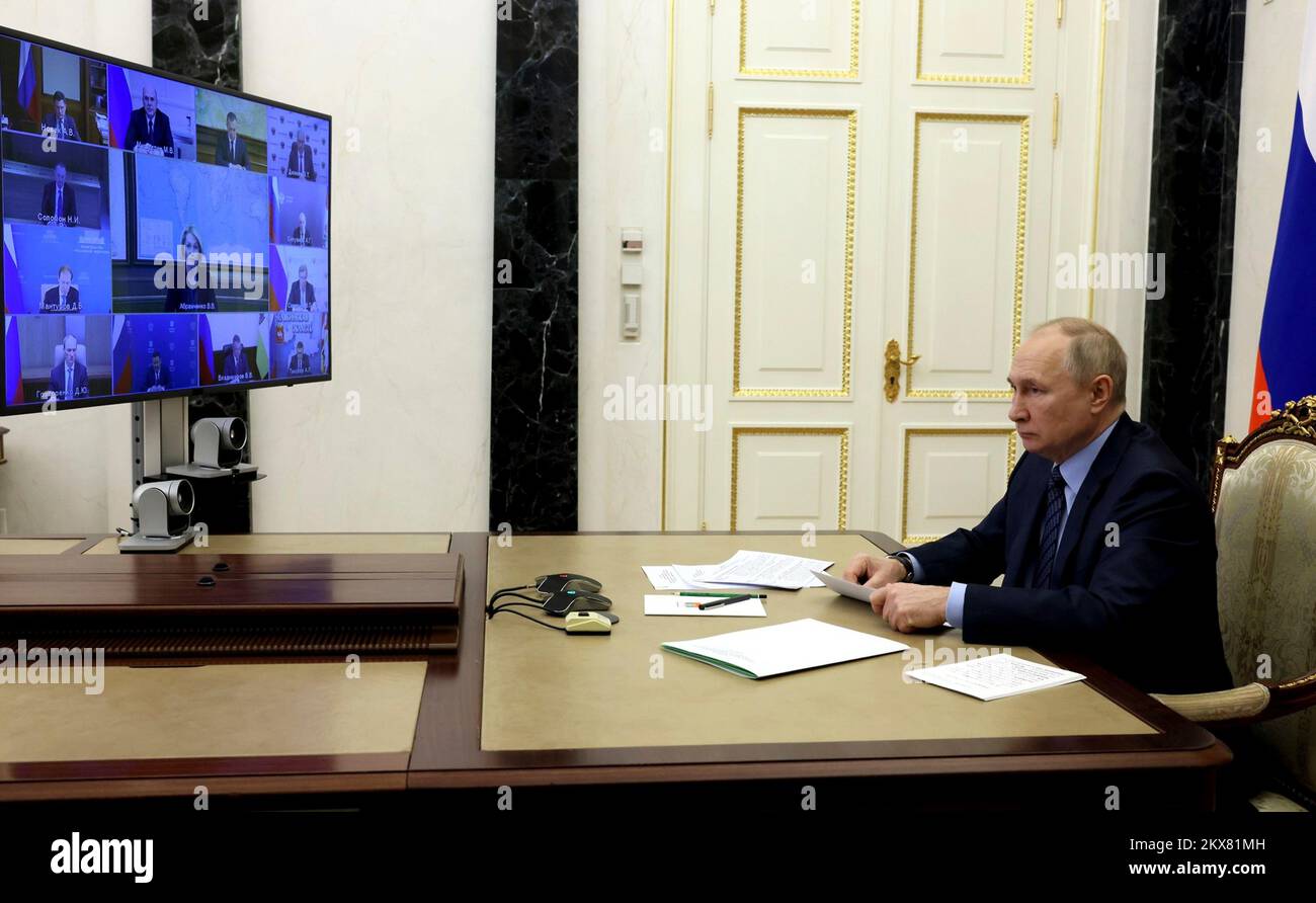 Moscow, Russia. 30th Nov, 2022. Russian President Vladimir Putin hosts ...