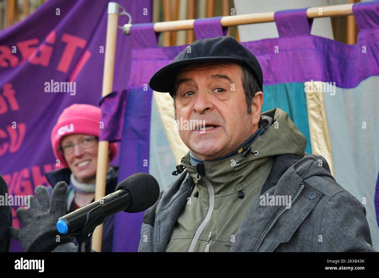 Edinburgh Scotland, UK 30 November 2022. Mark Thomas, comedian speaks ...