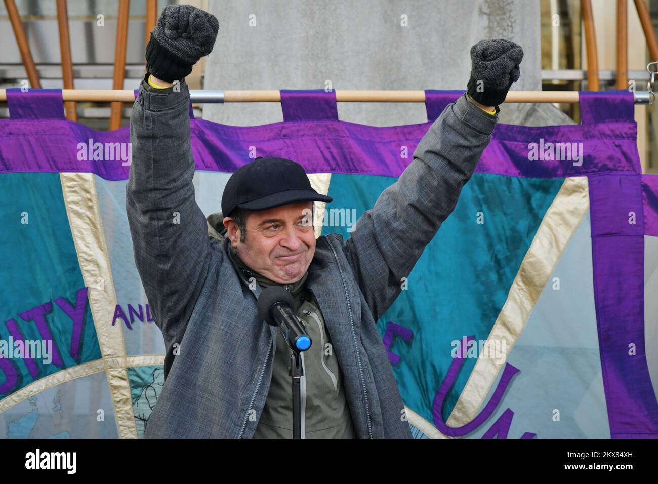 Edinburgh Scotland, UK 30 November 2022. Mark Thomas, comedian speaks ...