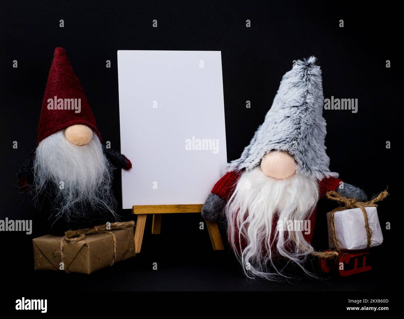 Christmas Gonk sit on the gift. Scandinavian gnomes to decorate your ...