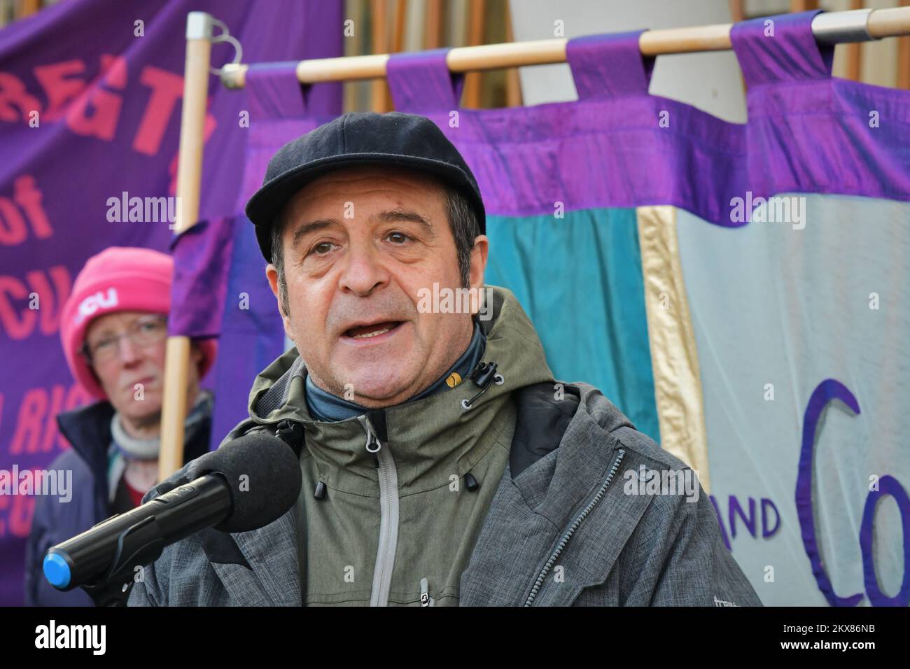 Edinburgh Scotland, UK 30 November 2022. Mark Thomas, comedian speaks ...