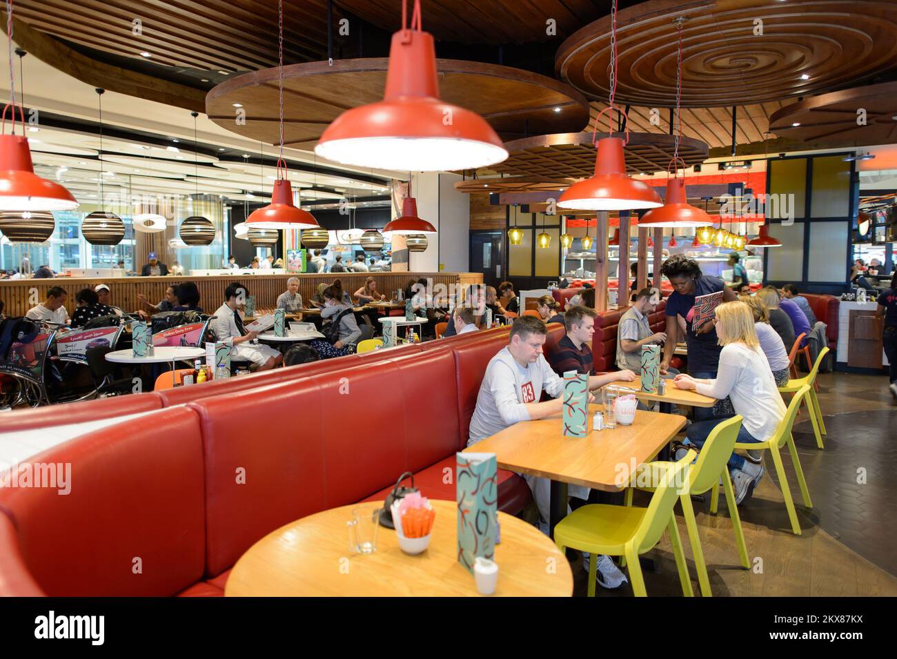 DUBAI, UAE - MARCH 10, 2015: DXB airport interior. Dubai International ...