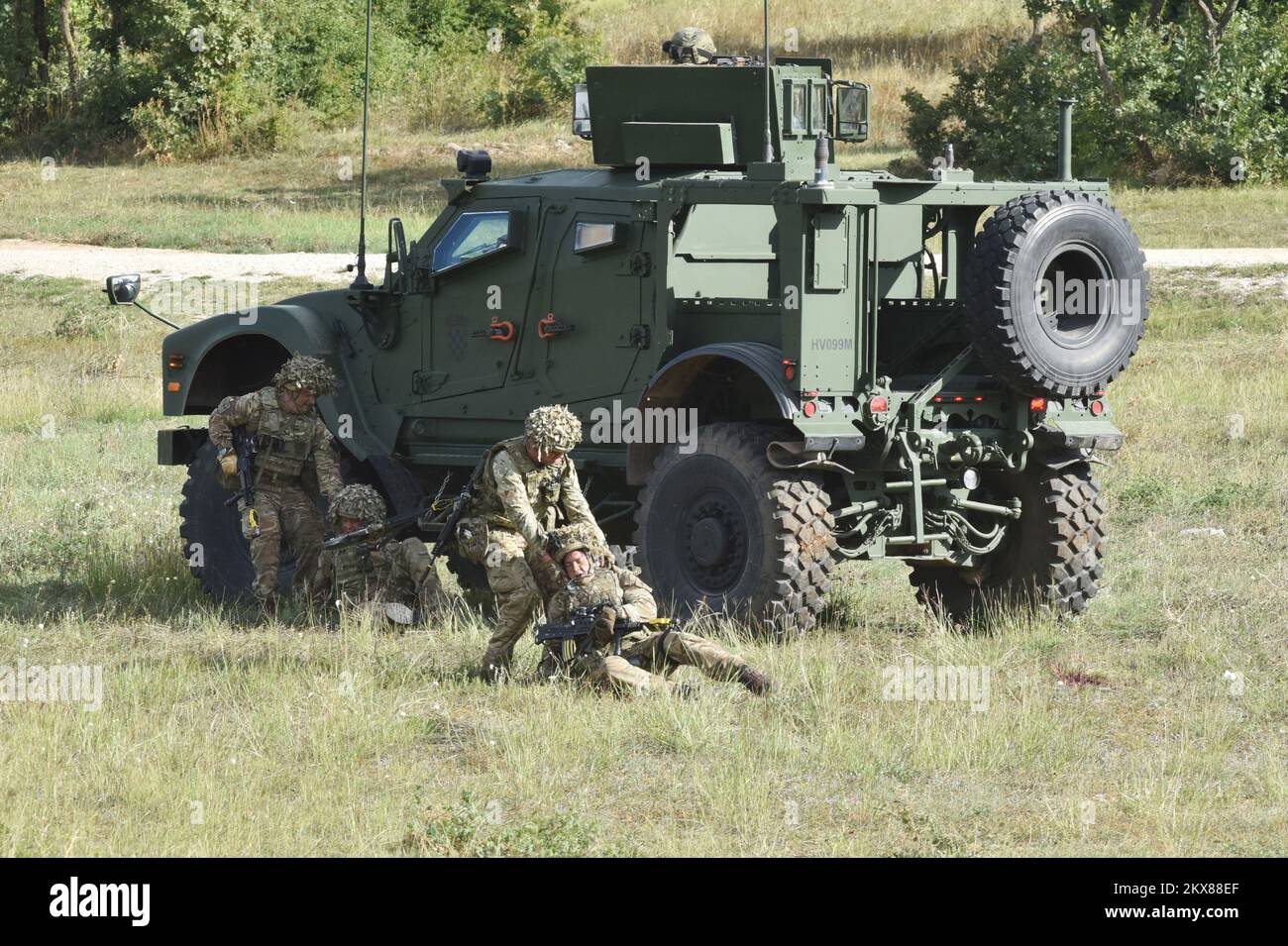 03.09.2018., Knin, Croatia - The international military exercise Sava ...
