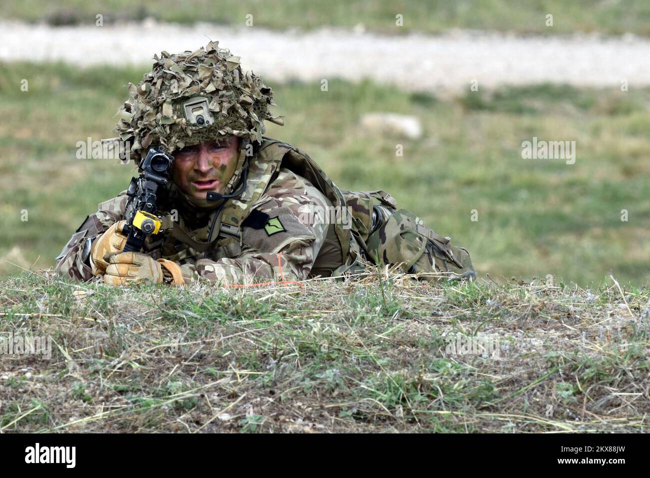 03.09.2018., Knin, Croatia - The international military exercise Sava ...