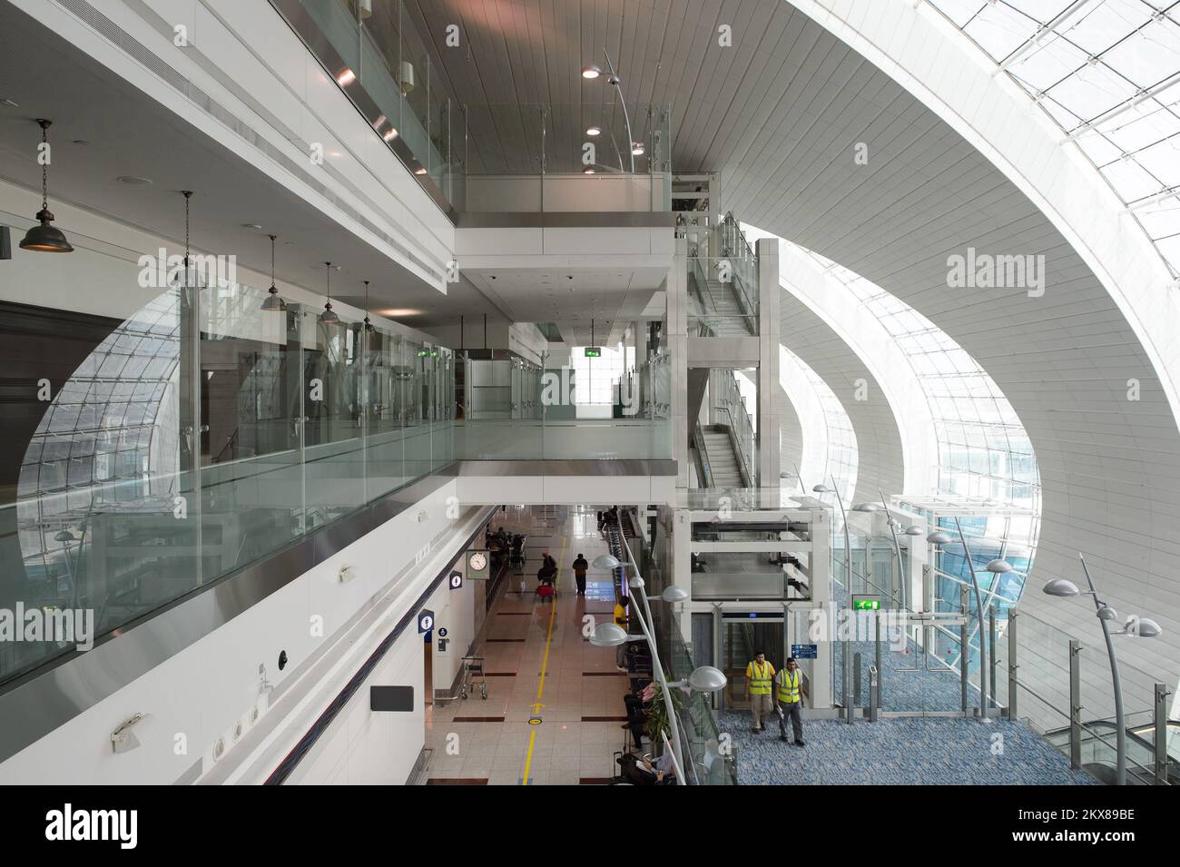 DUBAI, UAE - MARCH 10, 2015: DXB airport interior. Dubai International ...