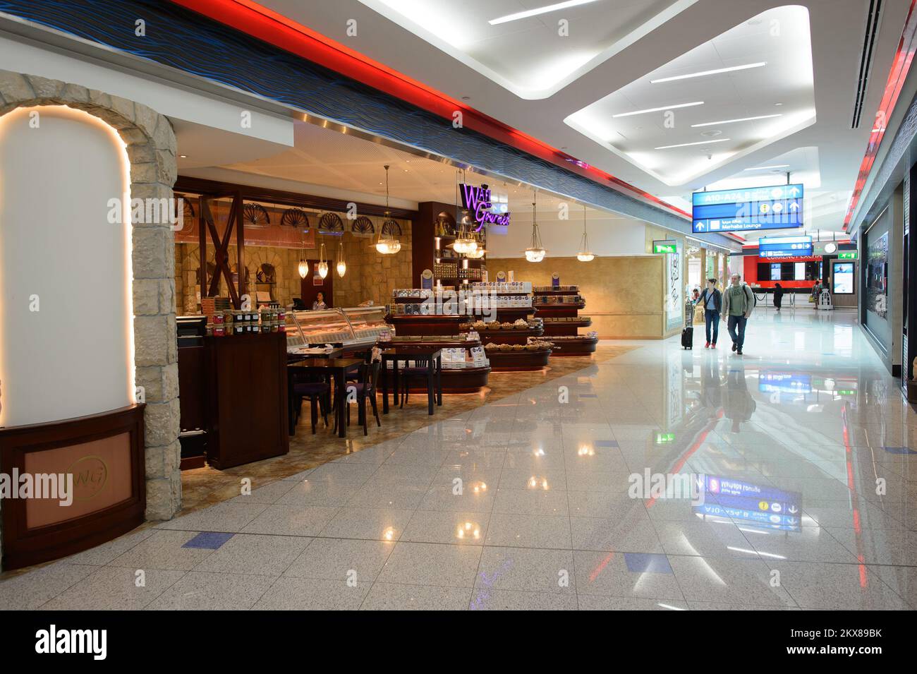 DUBAI, UAE - MARCH 10, 2015: DXB airport interior. Dubai International ...