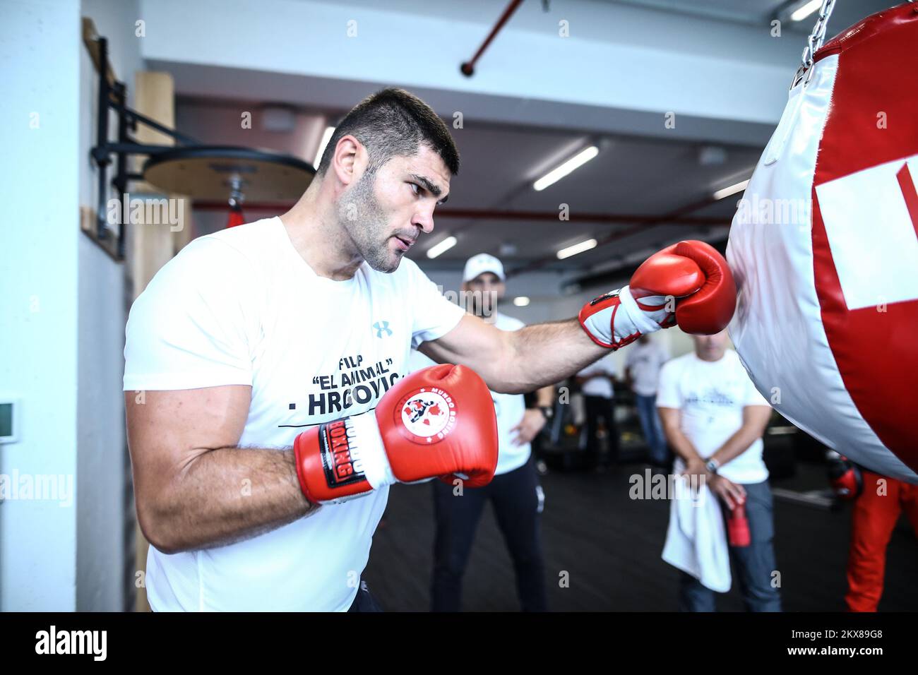 04.09.2018., Zagreb - Training of boxer Filip Hrgovic before Saturday's ...