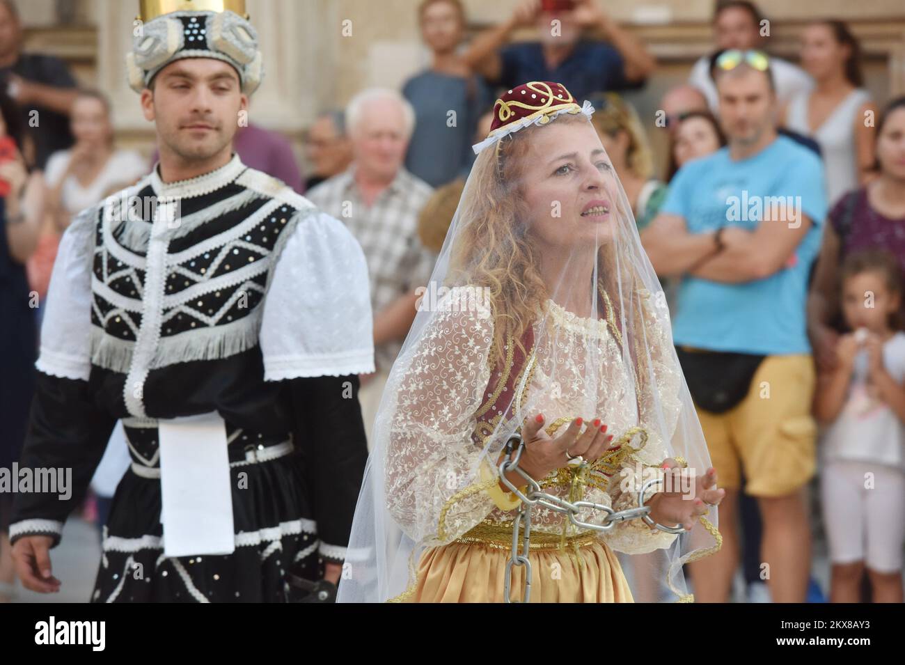 08.09.2018., Sibenik, Croatia -International Medieval Fair.Travel back ...