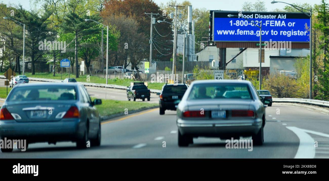 PSA Road signs. Rhode Island Severe Storms and Flooding. Photographs ...
