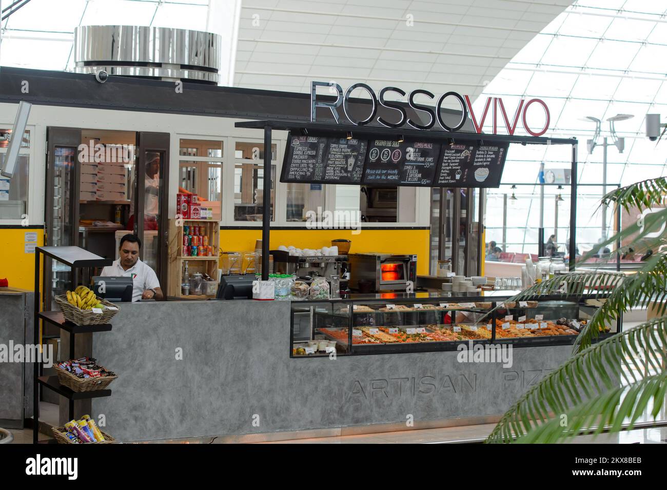 DUBAI, UAE - MARCH 10, 2015: DXB airport interior. Dubai International ...