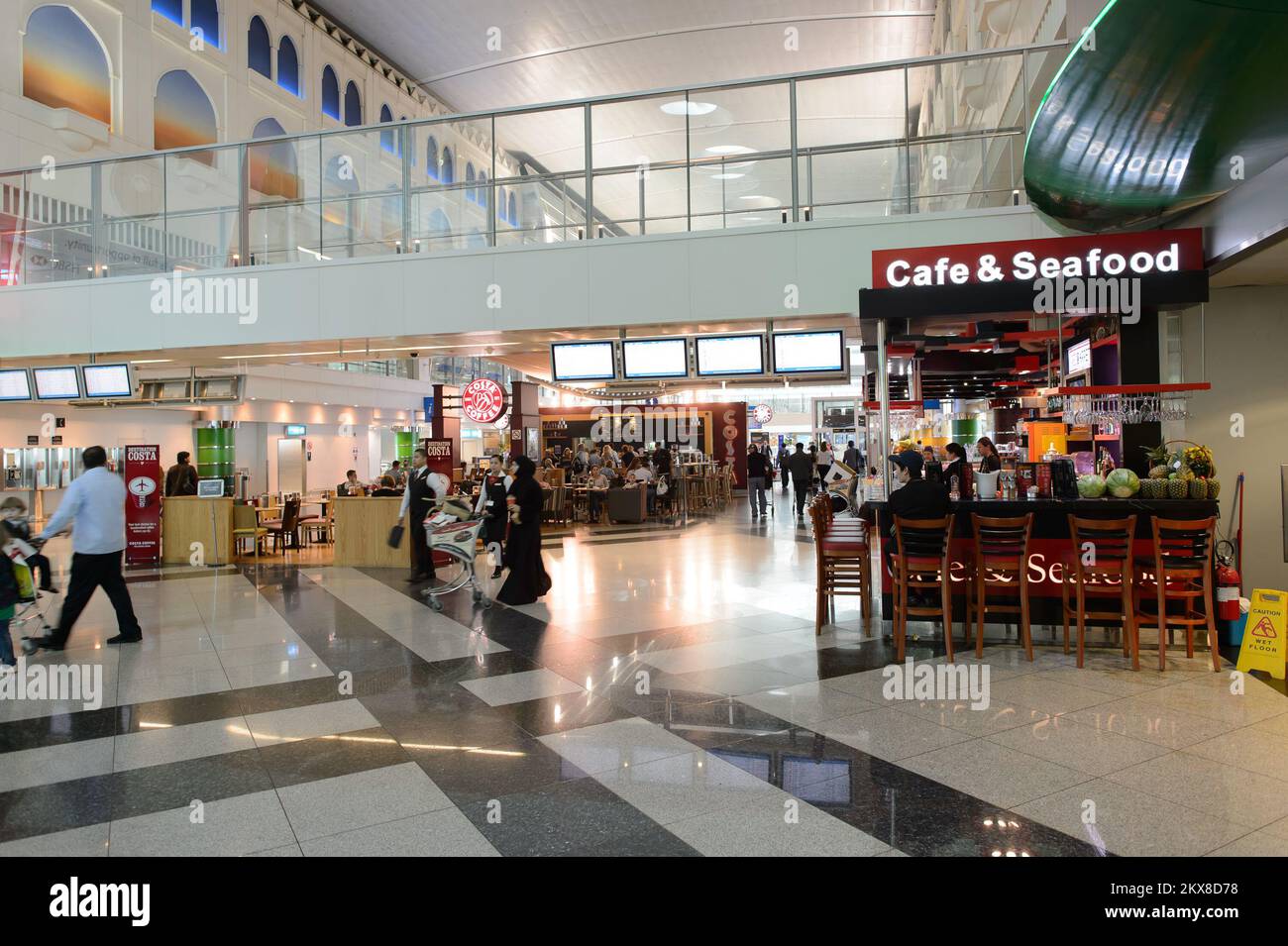 DUBAI, UAE - MARCH 10, 2015: DXB airport interior. Dubai International ...