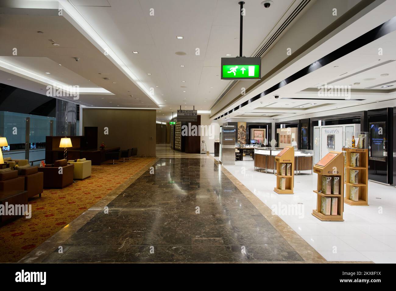 DUBAI, UAE - MARCH 31, 2015: Emirates first class lounge. Dubai ...