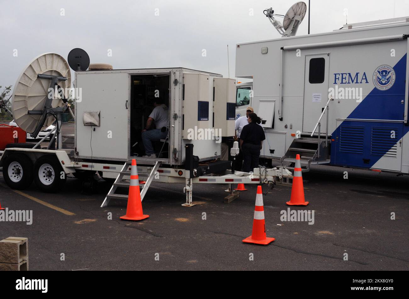 MERS Mobile Emergency Operations Vehicle at Disaster Site. Mississippi ...
