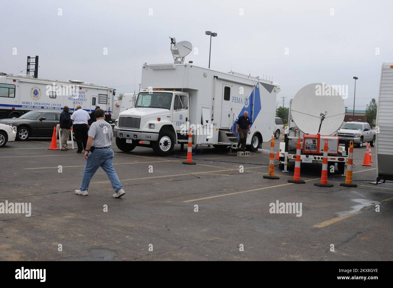 FEMA Mobile Emergency Response Support Staff and Vehicles in Mis ...