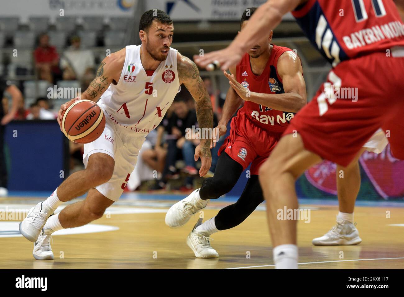 23.09.2018. Zadar - Olimpia Milano and FC Bayern Munich during match ...
