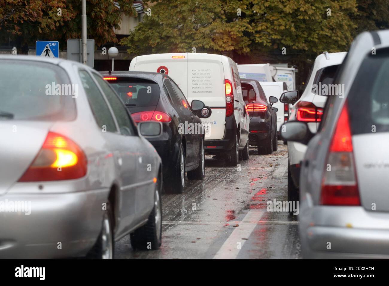 24.09.2018., Split - Rain and strong wind Bura disrupted traffic in ...