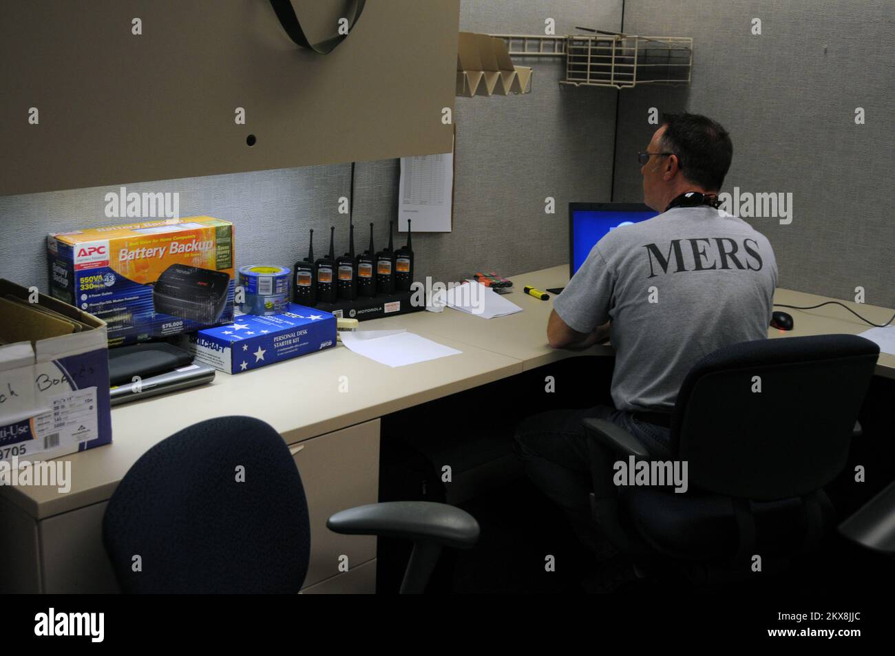 MERS Staff Setting Up Telecommunications at the New Joint Field ...