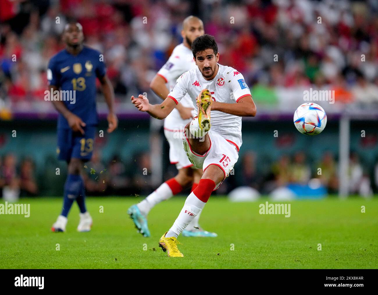 Tunisia's Mohamed Ali Ben Romdhane kicks the ball during the FIFA World ...