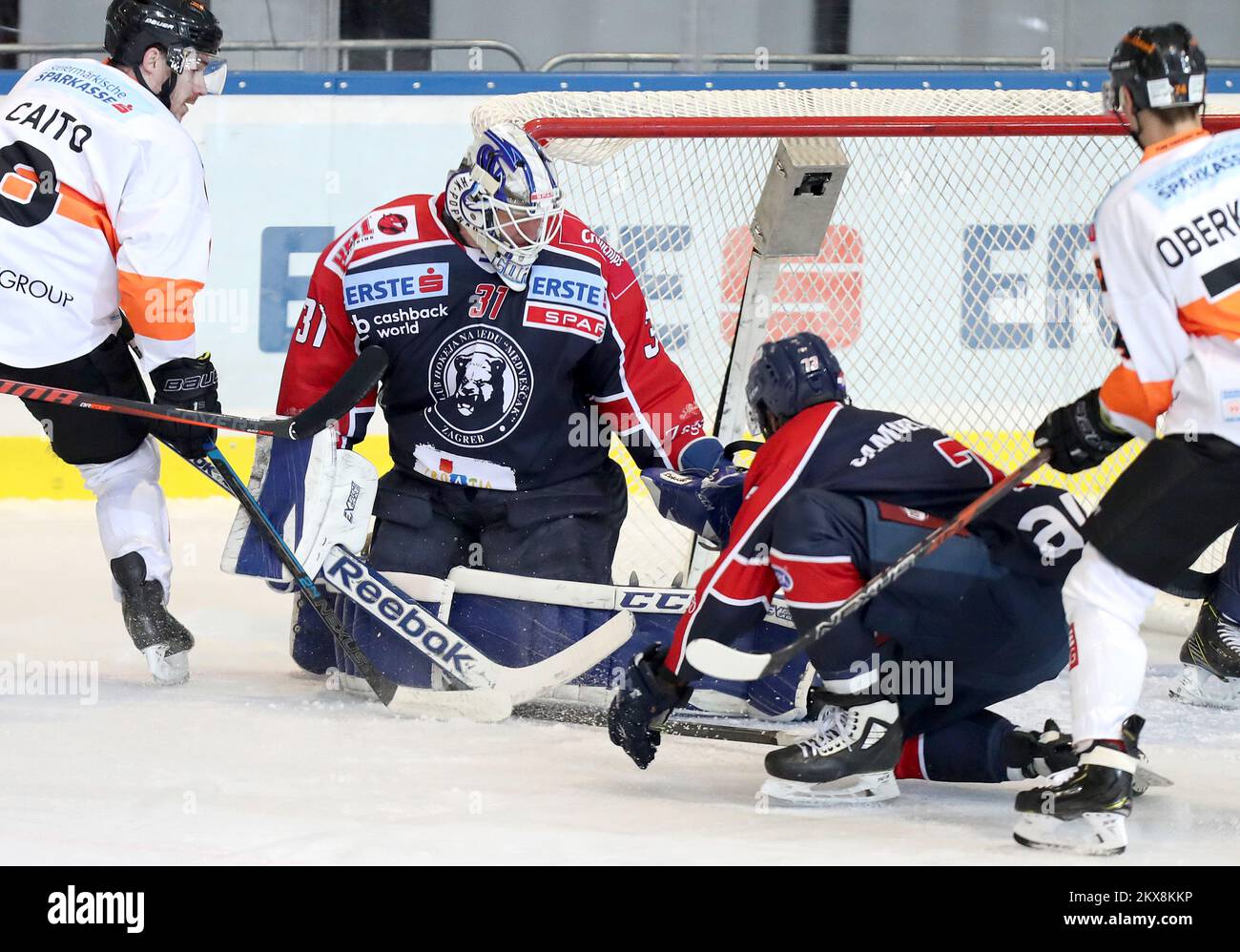 30.09.2018., Sisak, Croatia - EBEL league, 06. round, KHL Medvescak vs ...