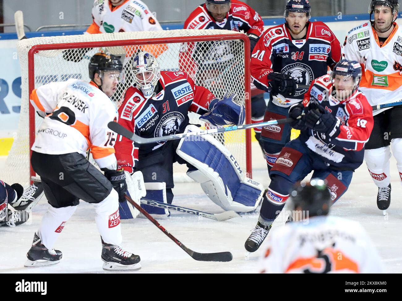 30.09.2018., Sisak, Croatia - EBEL league, 06. round, KHL Medvescak vs ...