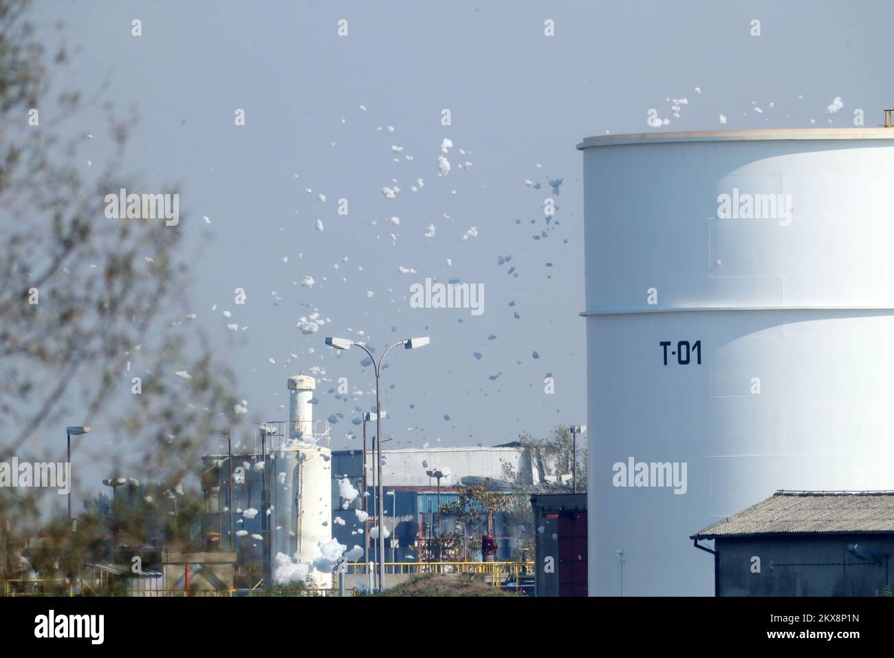 10.10.2018., Slavonski Brod - An explosion at a Russian-owned oil ...