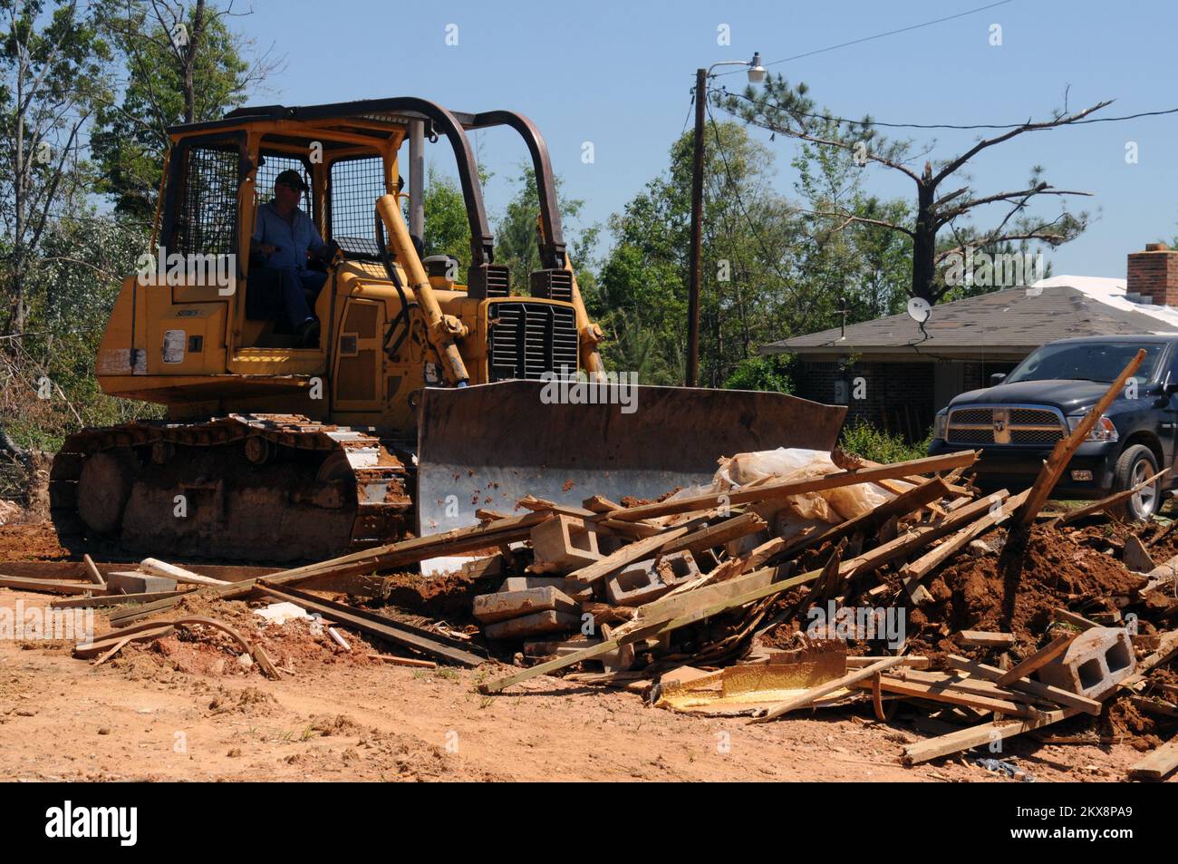 Volunteers Clear Storm Debris in Mississippi. Mississippi Severe Storms ...