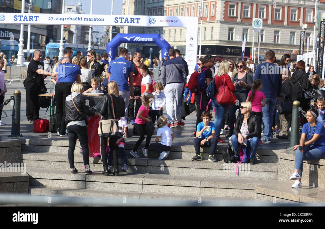 13.10.2018., Zagreb - Children's race within the 27th Zagreb Marathon ...