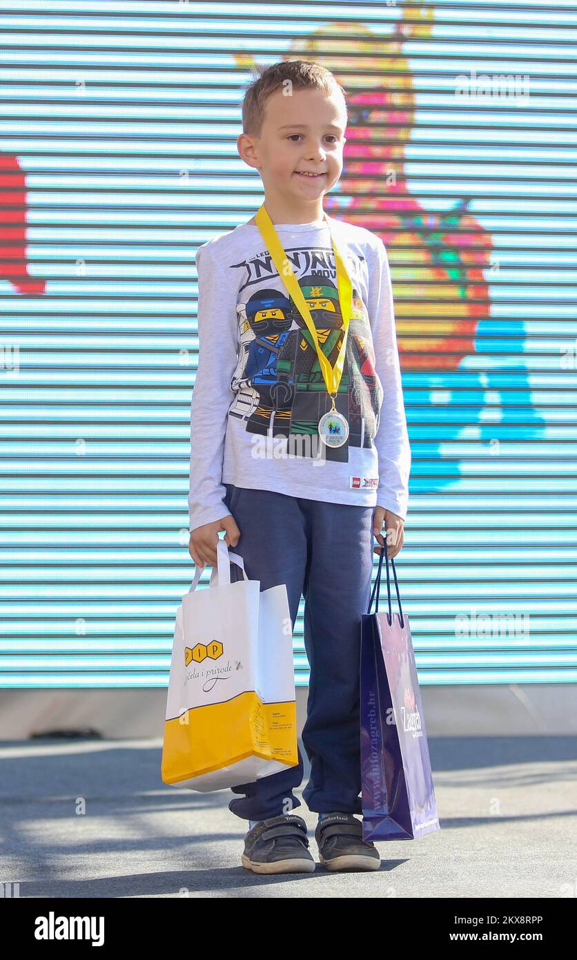 13.10.2018., Zagreb - Children's race within the 27th Zagreb Marathon ...